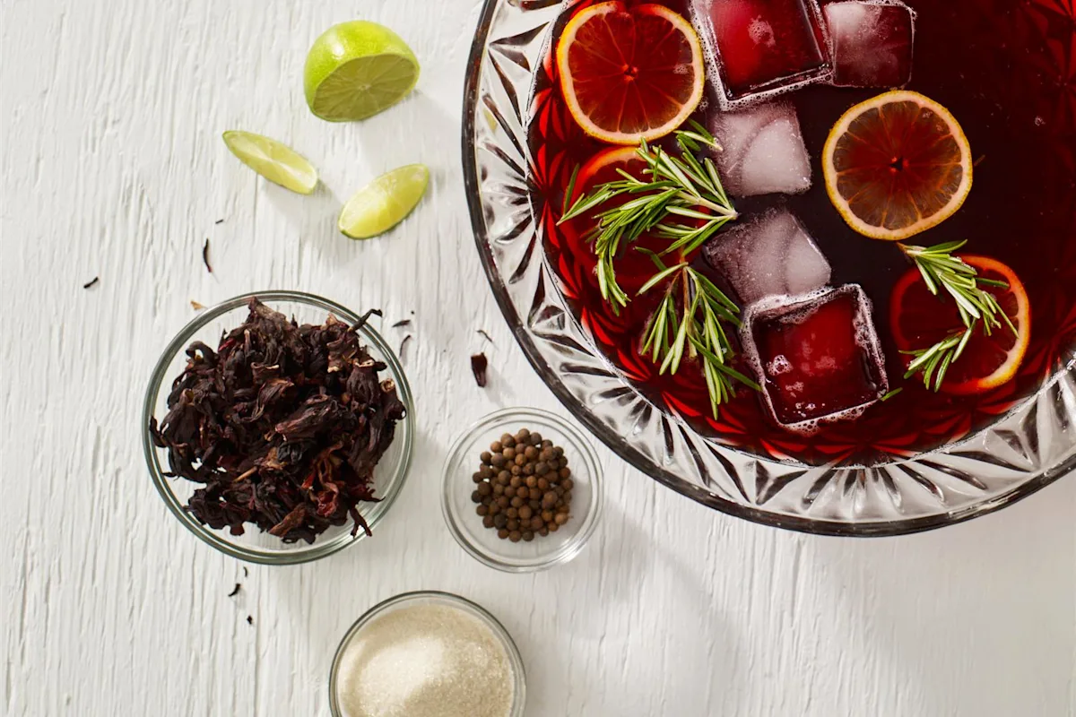 Ocean Spray Recipes - Hibiscus Holiday Punch